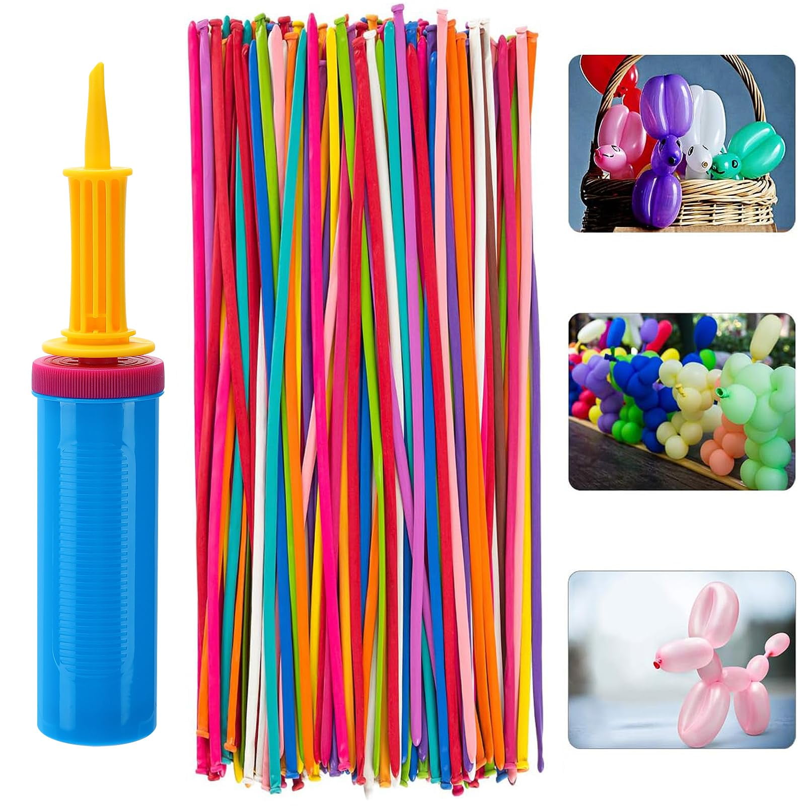 100 Pcs Latex Twisting YPF5 Balloons - 260 N Balloons Kit for Balloon ...