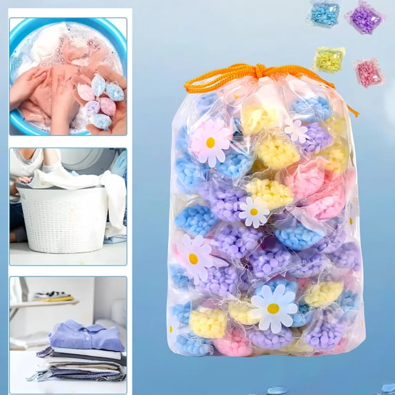 100 Pcs Laundry Scent Booster Beads, Long-Lasting Freshness, In-Wash ...