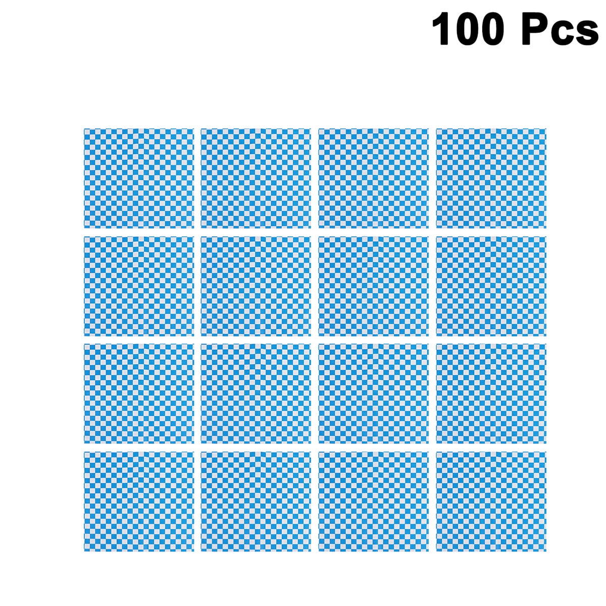 100 Pcs Lined Paper Food Basket Liners Checkered Baking Sandwich Candy ...