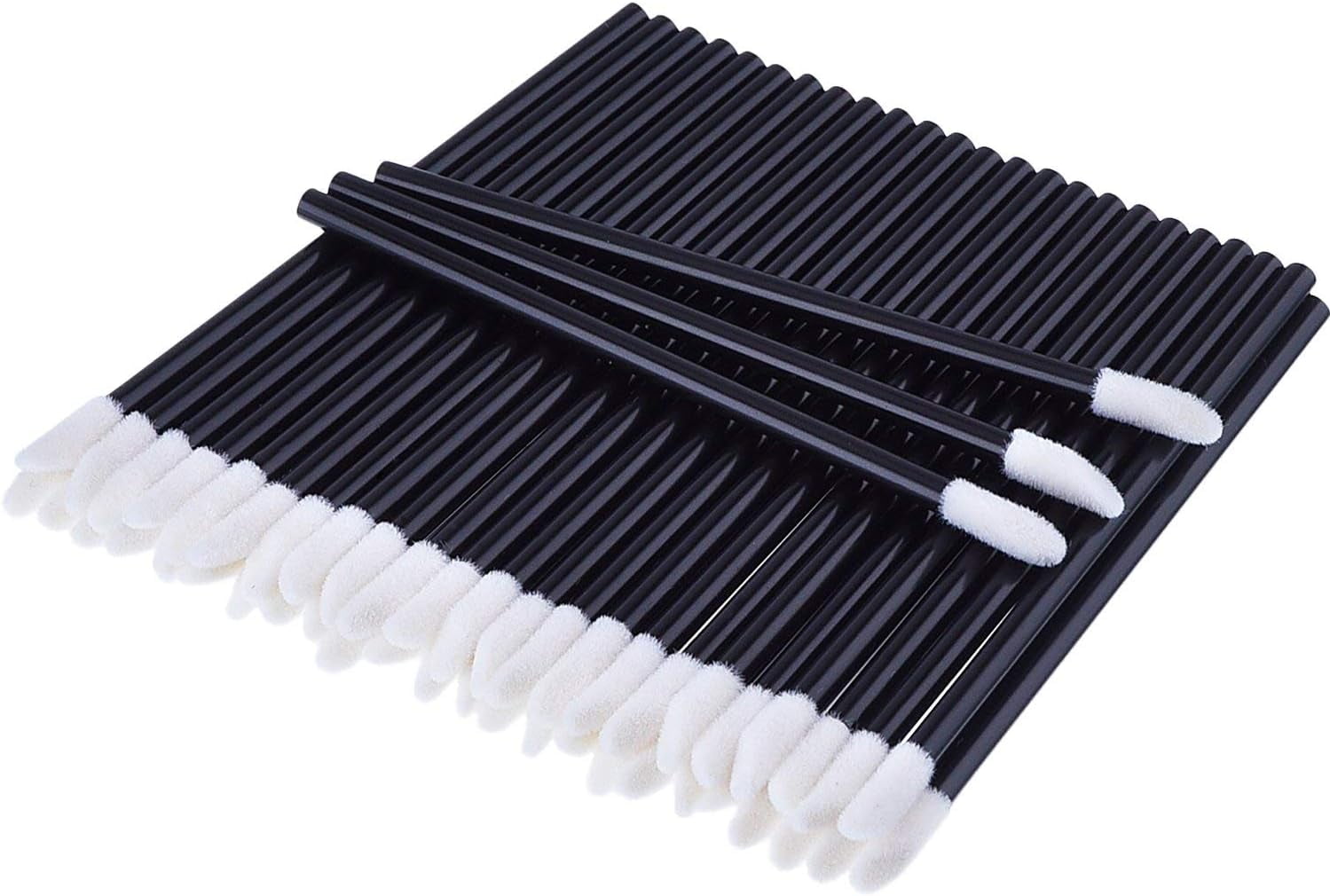 100 Pcs Lip Brushes Disposable Lipstick Make Up Brush Gloss Wands ...