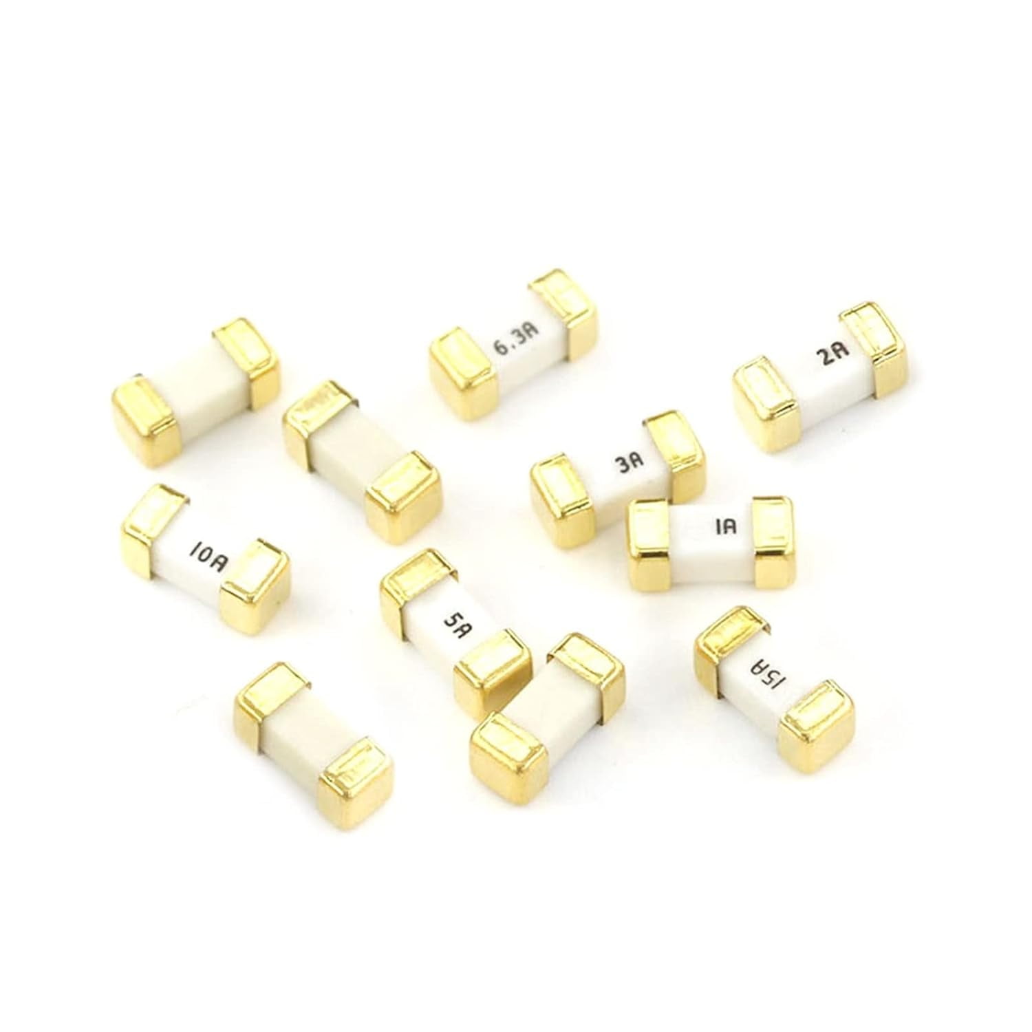 100 Pcs/Lot Gold Silver 1808 125V 250V AC 451 SMD Fast Blow Fuse 2410 0 ...
