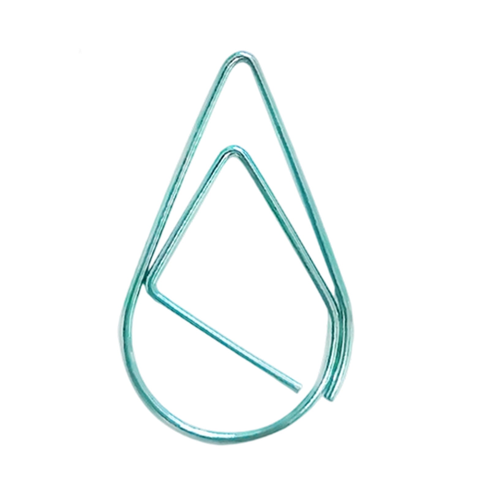 100 Pcs Small Bookmarks Creative Paper Clips Water Drop Shape Bookmarks ...