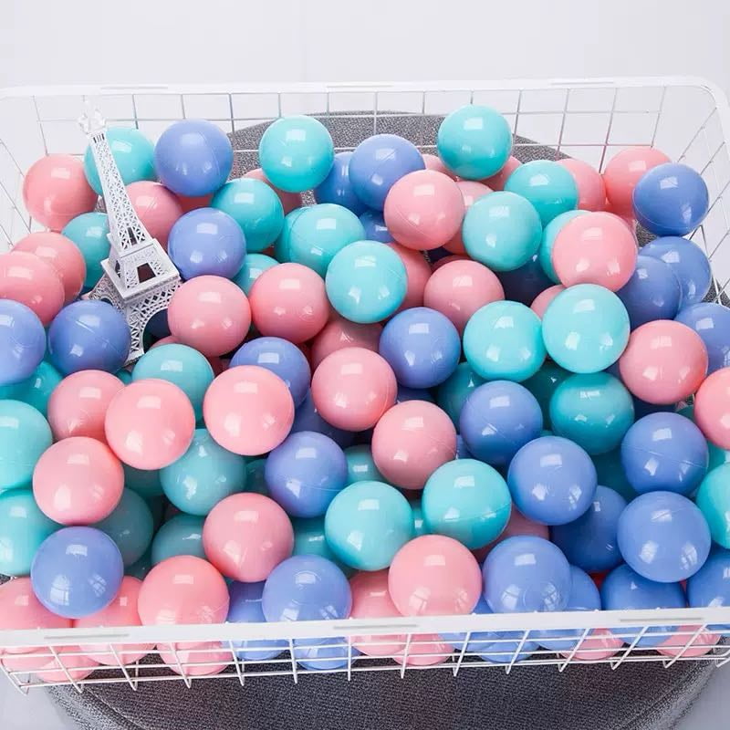 100 Pcs Macaron Ball Toys Balls Plastic Balls for Ball Pit Pool Playpen ...