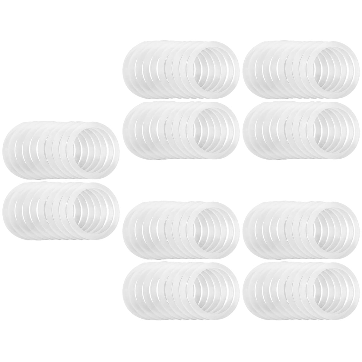 100 Pcs Mason Jar Canning Jars Rings Regular White Silica Gel - Walmart.com