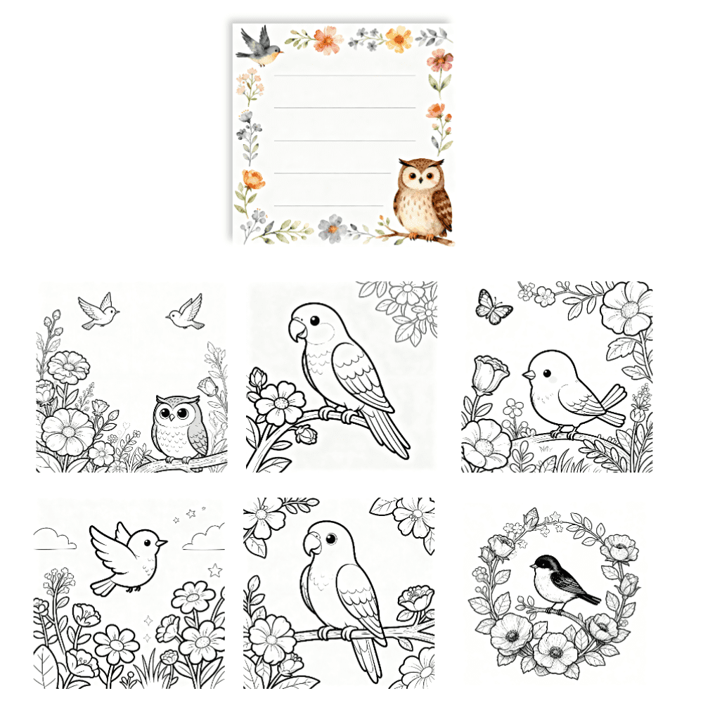 100 Pcs Memo Pads: Double-Sided Coloring & Note Writing, Random ...