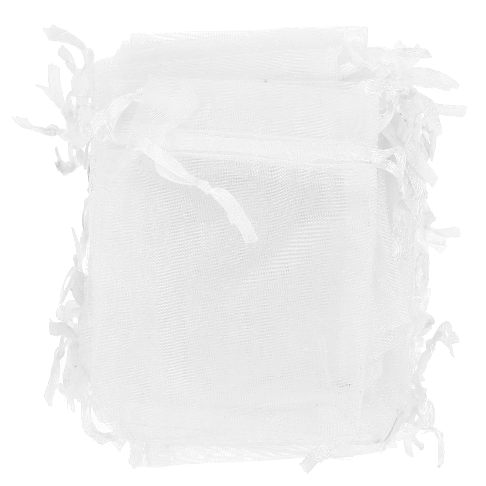 100 Pcs Organza Mesh Drawstring Bags Small Pouches for Wedding Jewelry ...