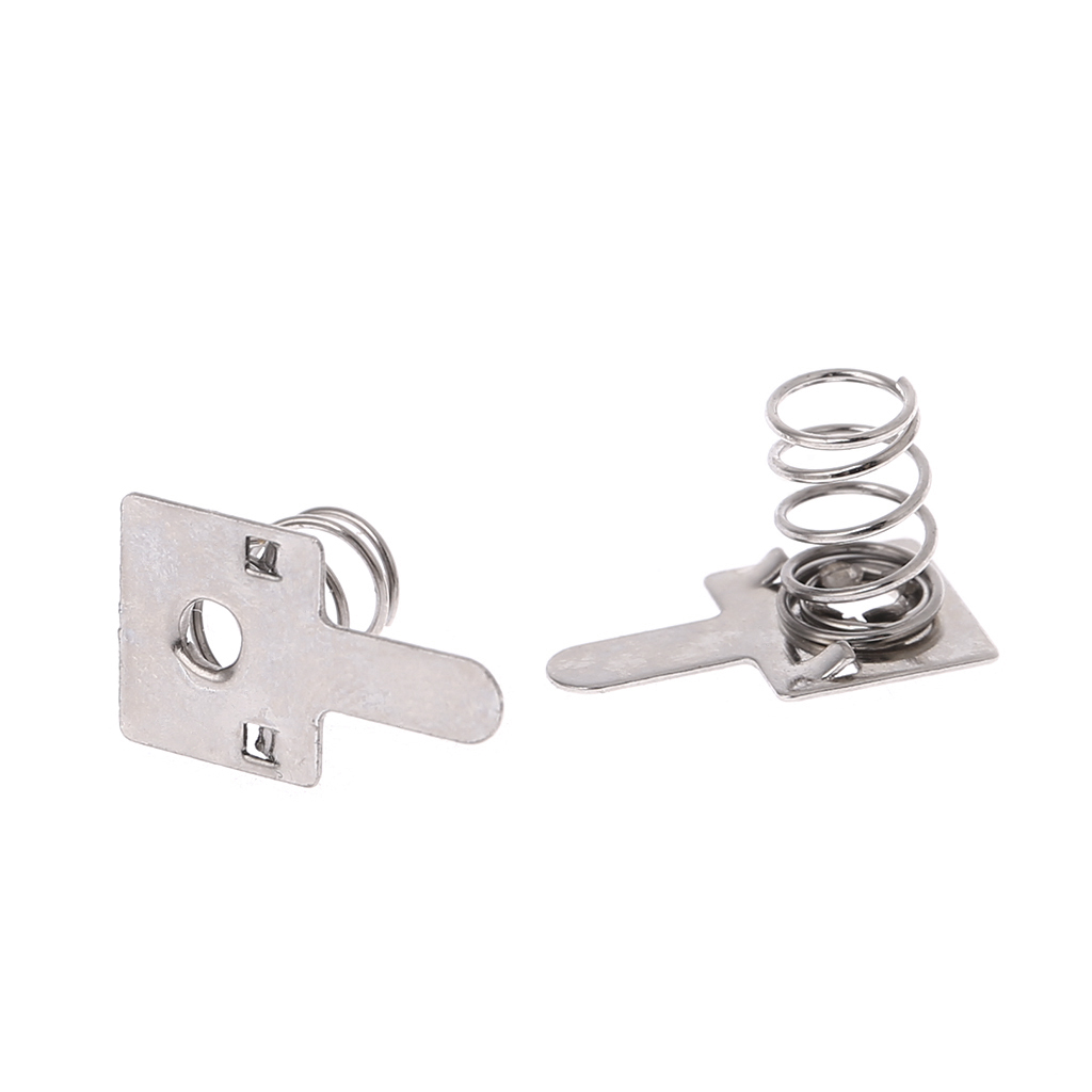 100 Pcs Metal Battery Spring Plate Set AA or Battery Positive and ...