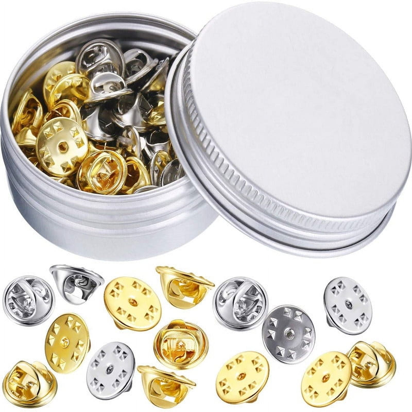 BESTYASH Vintage Brooch Pin Backs Golden Locking Mechanism Adults ...