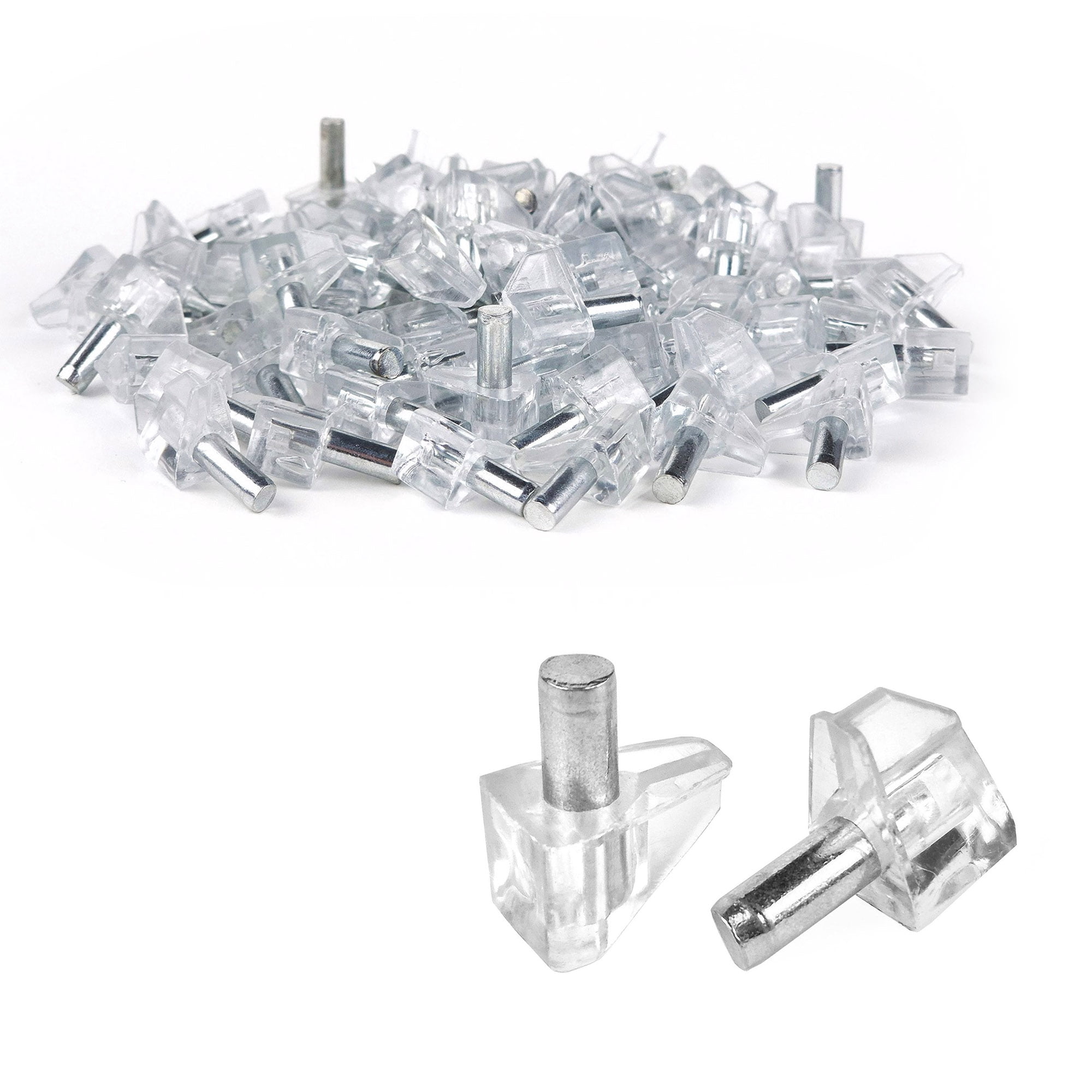100 Pcs Metal Headed Crystal Shelves Support Pins | Shelf Holder Pins ...