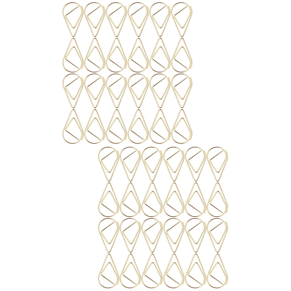 100 Pcs Metal Paperclips Office Stationery Photos Tickets Notes Letter ...