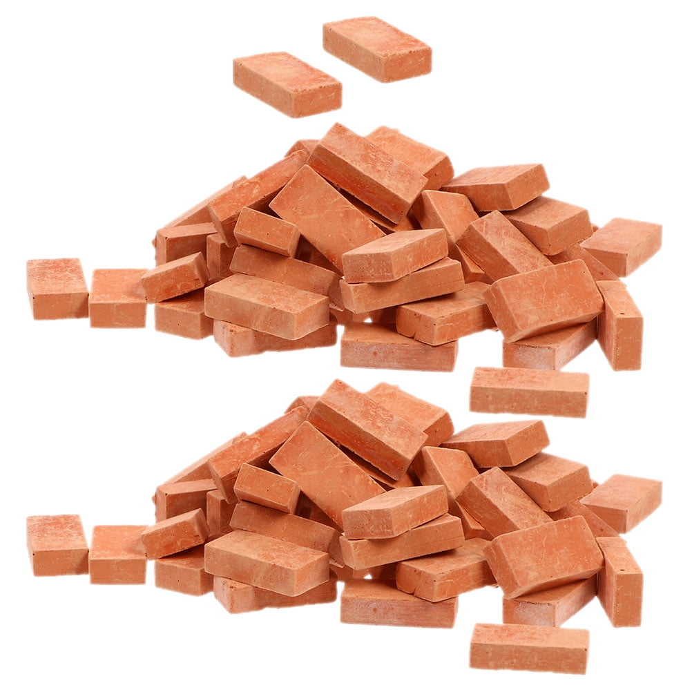 100 Pcs Micro Landscape Bricks Model Models Building Blocks Toy Room ...