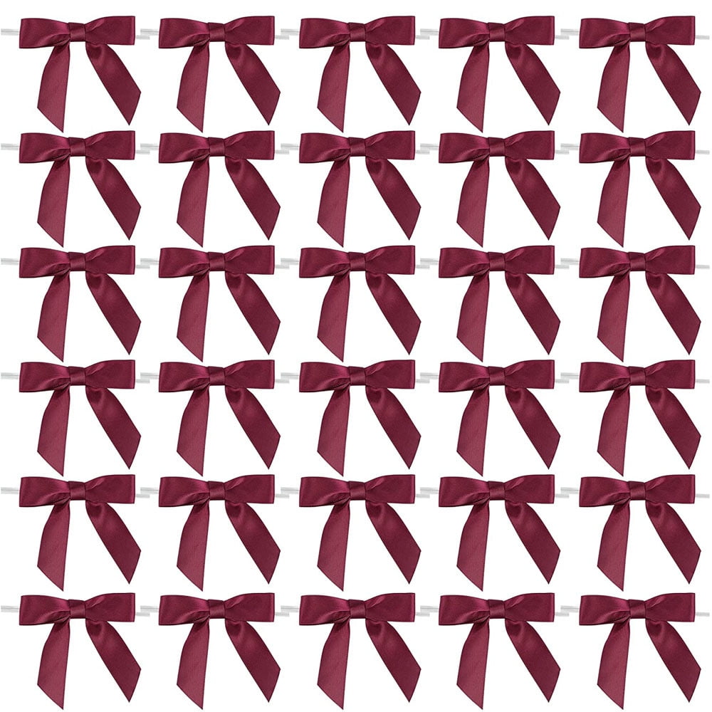 100 Pcs Mini Ribbon Craft Bows, 5/8 Inch Multicolor DIY Craft Tiny Bows ...