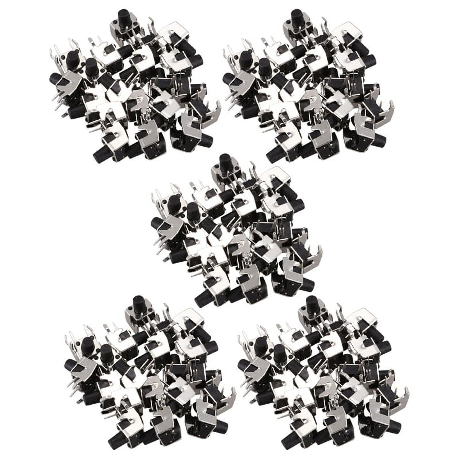 100 Pcs Momentary Right Angle Tactile Tact Push Button Switch 6 x 6mm x ...
