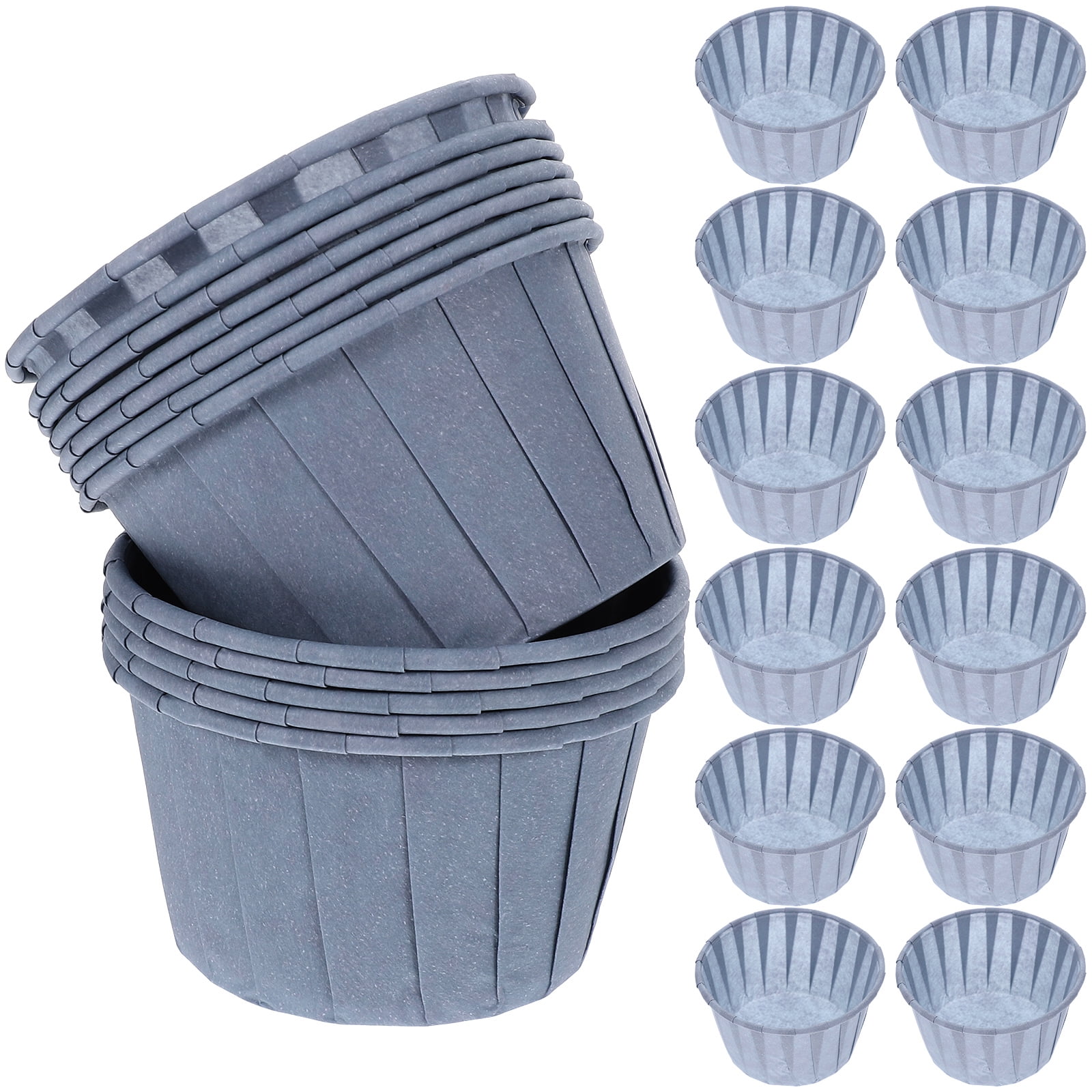 100 Pcs Muffin Cup Oven Paper Tray Cake Pan Boxes Baking Tools Bakery ...