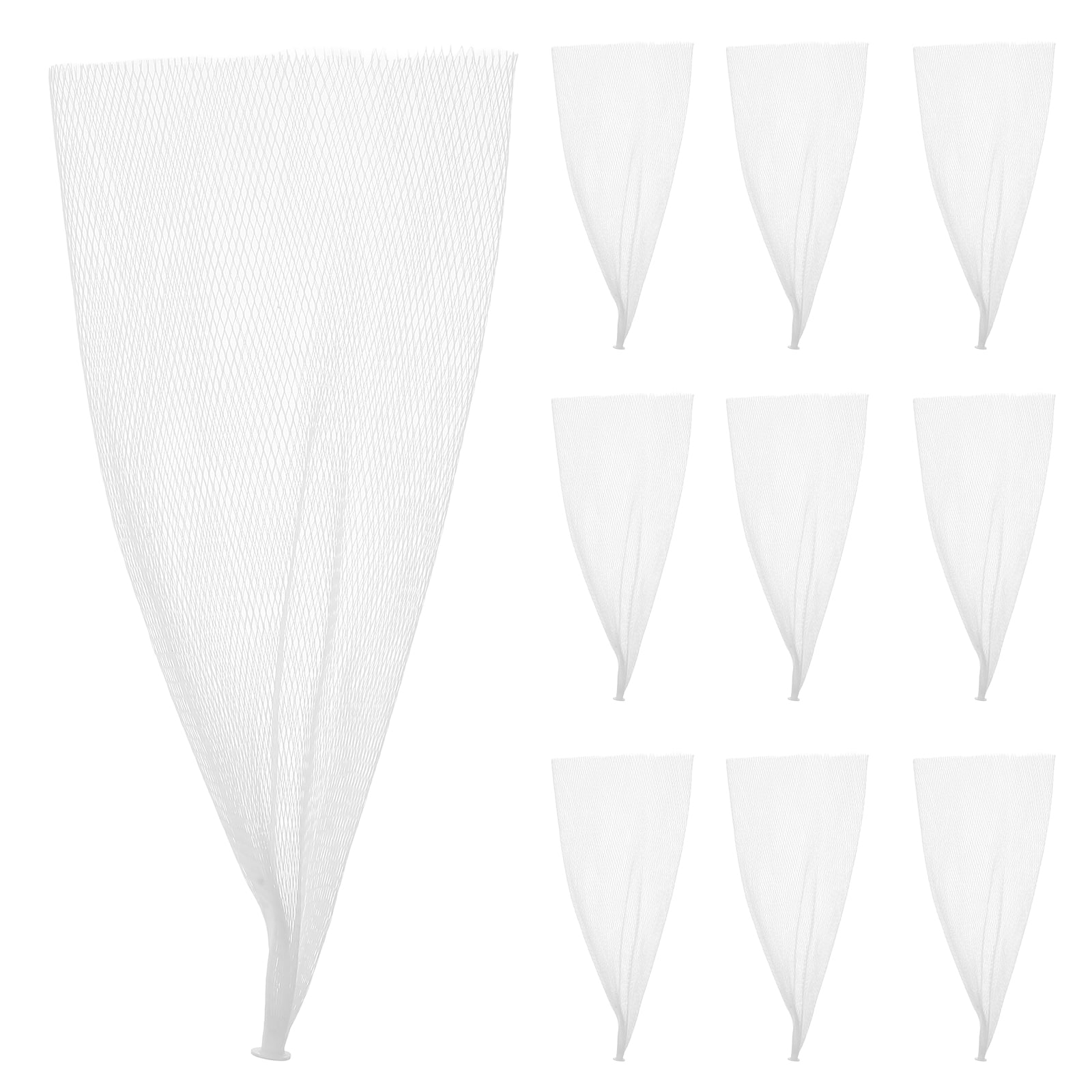 100 Pcs Multi-Purpose Mesh Pouches Fruit Netting Bags Vegetable Storage ...