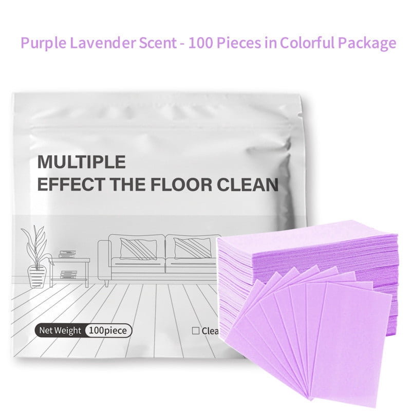100 Pcs Multi-effect Decontaminating Floor Cleaning Sheet, Floor ...