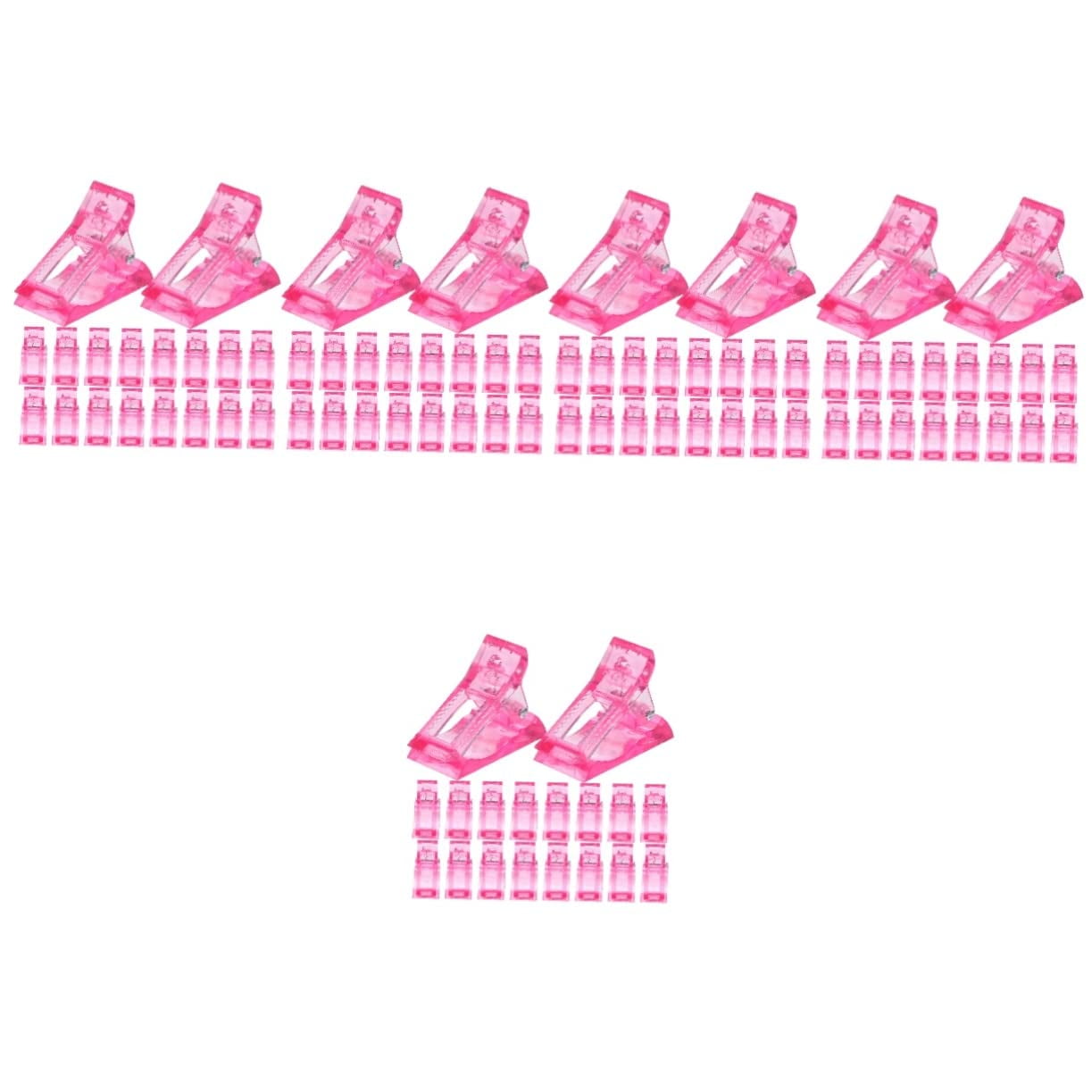 100 Pcs Nail Clip Crystal Clips Crystal Glue Clips Nail Art Clips ...