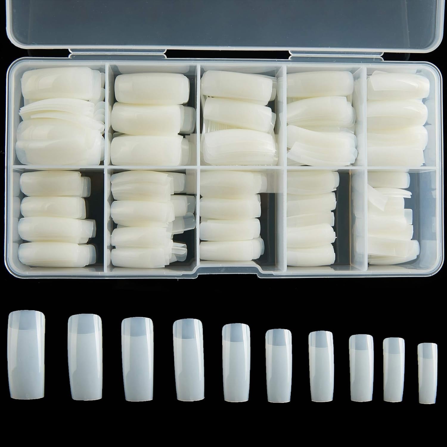 100 Pcs Nail Tips for Acrylic Nails Professional, Coffin Nail Fake ...