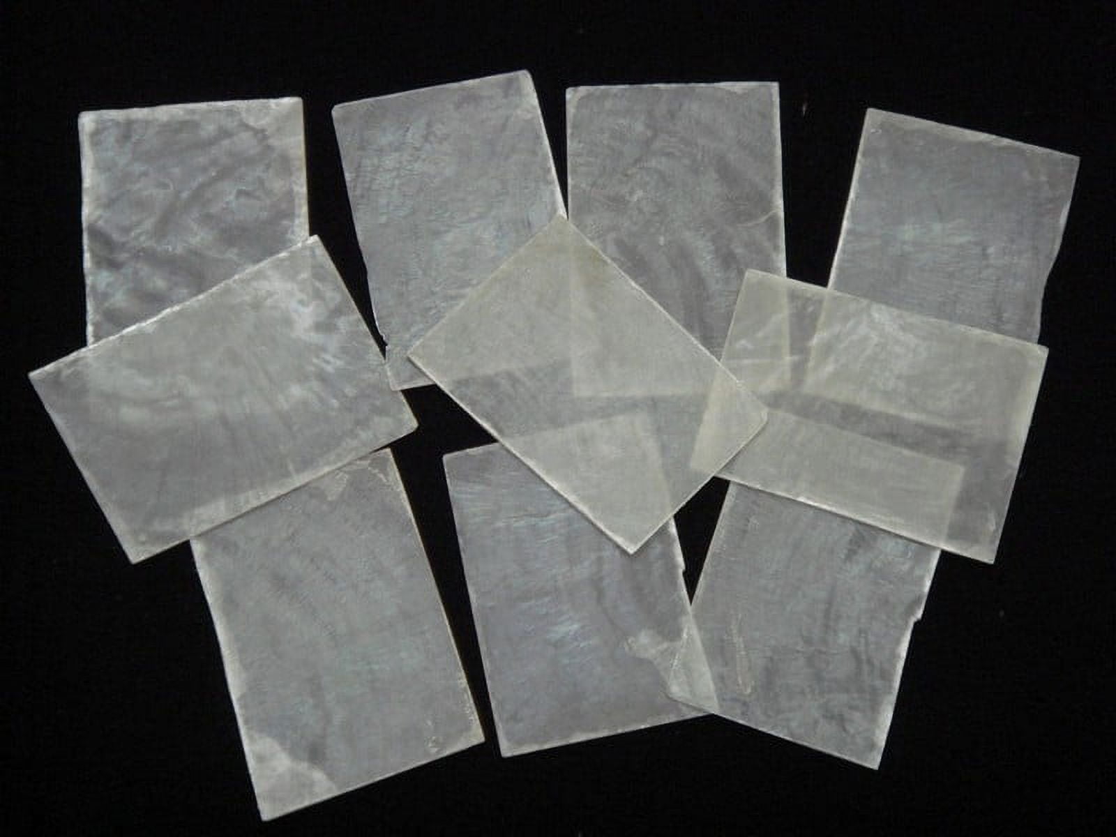 100 Pcs Natural Rectangle Capiz Sea Shell Blank Disc 1 1/2" - Walmart.com