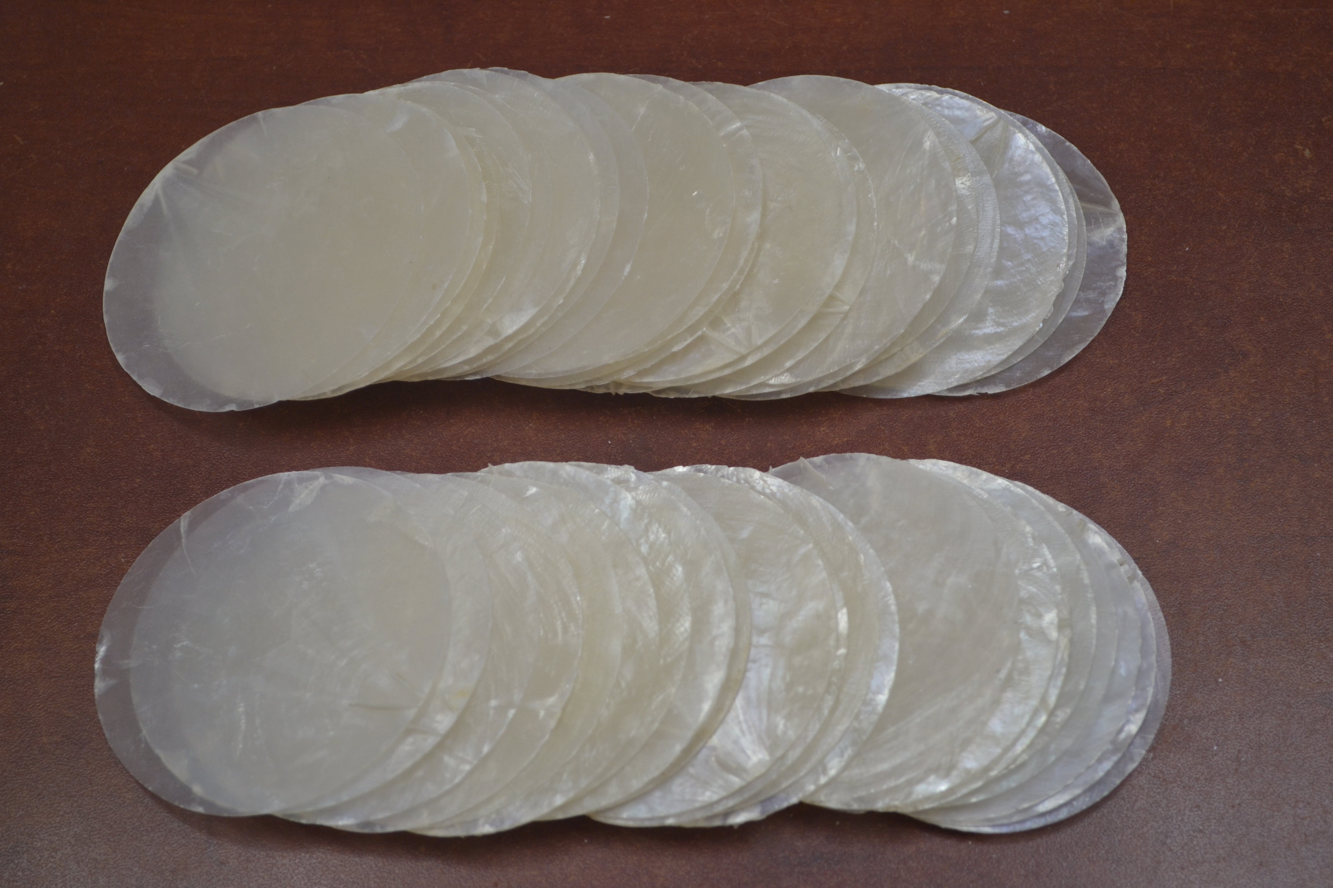 100 Pcs Natural Round Flat Capiz Sea Shell Blank Discs 2 3/4" - Walmart.com