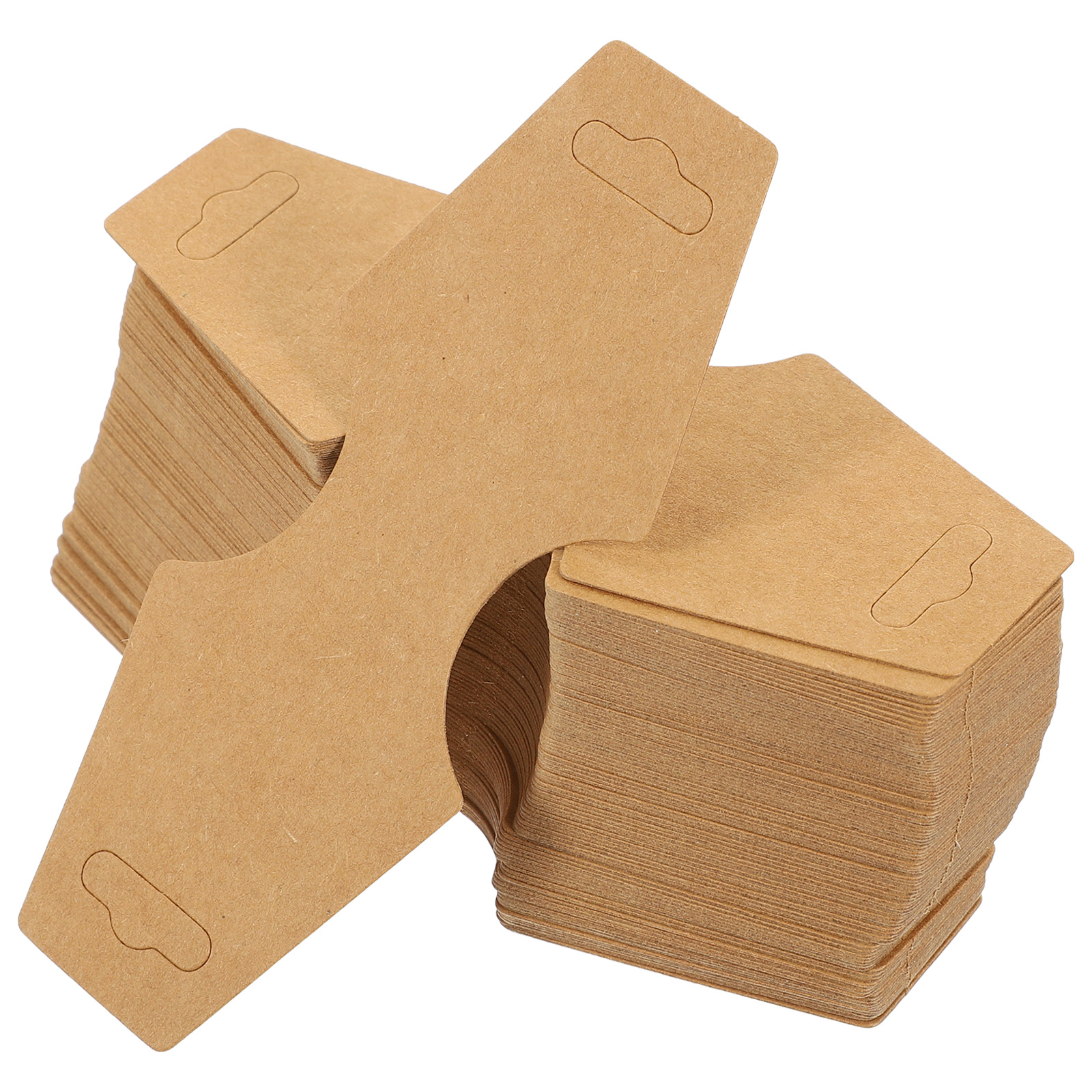 100 Pcs Necklace Wrapping Card Jewelry Packaging Keychain Display Cards ...