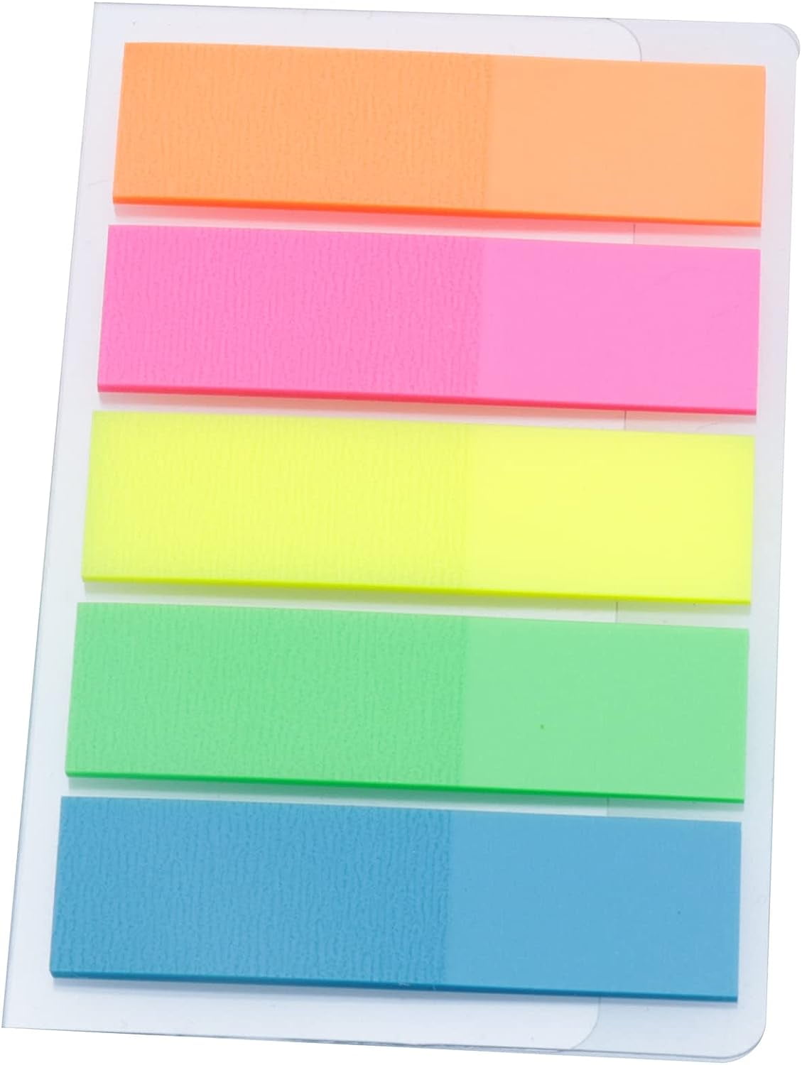 100 Pcs Neon Page Markers Colorful Index Tabs Translucent Self Adhesive ...