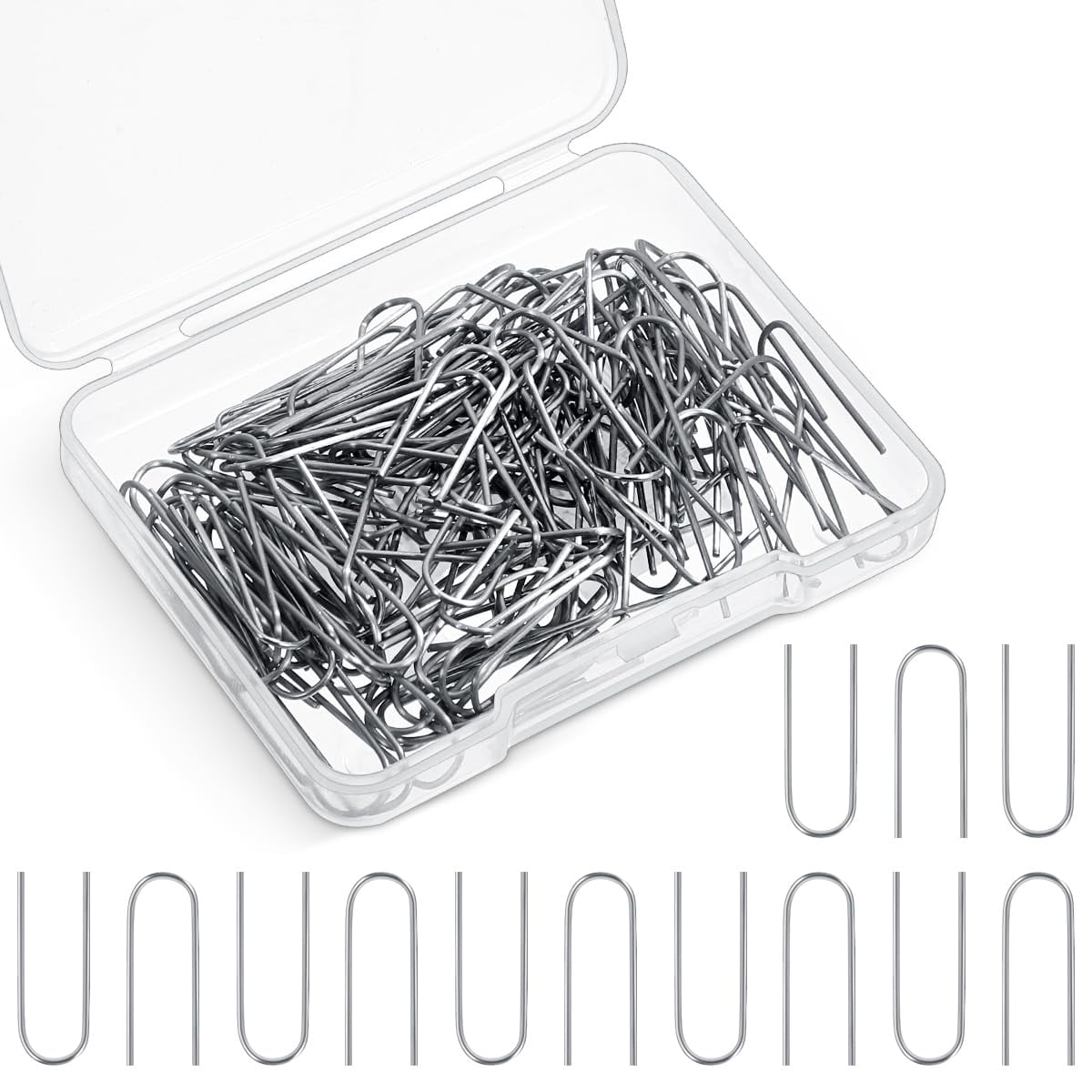 100 Pcs Nichrome Wire High Temp Wire, U Hooks 21 Gauge with Plastic ...