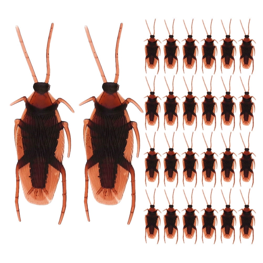 100 Pcs Novel Cockroach Model Toys Vivid Cockroach Halloween Decoration ...