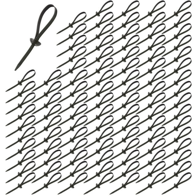 100 Pcs Nylon Cable Ties - Nylon Universal Cable Tie Buckle Set, Heavy ...