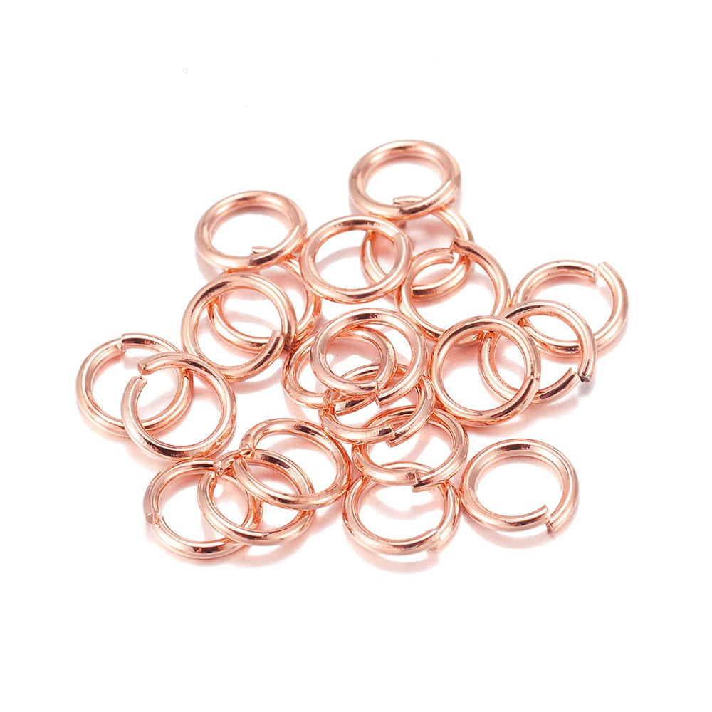 100 Pcs O-Rings Assorted Sizes, Open Jump Rings C Rings Iron Connectors ...