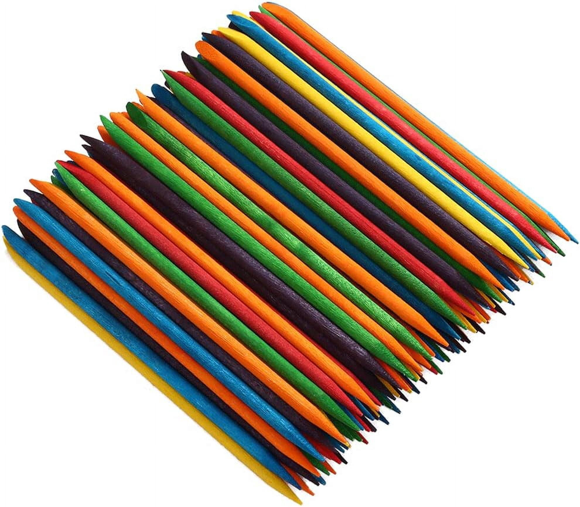 100 Pcs Orange Wood Nail Sticks Double Sided Multi Functional Cuticle ...