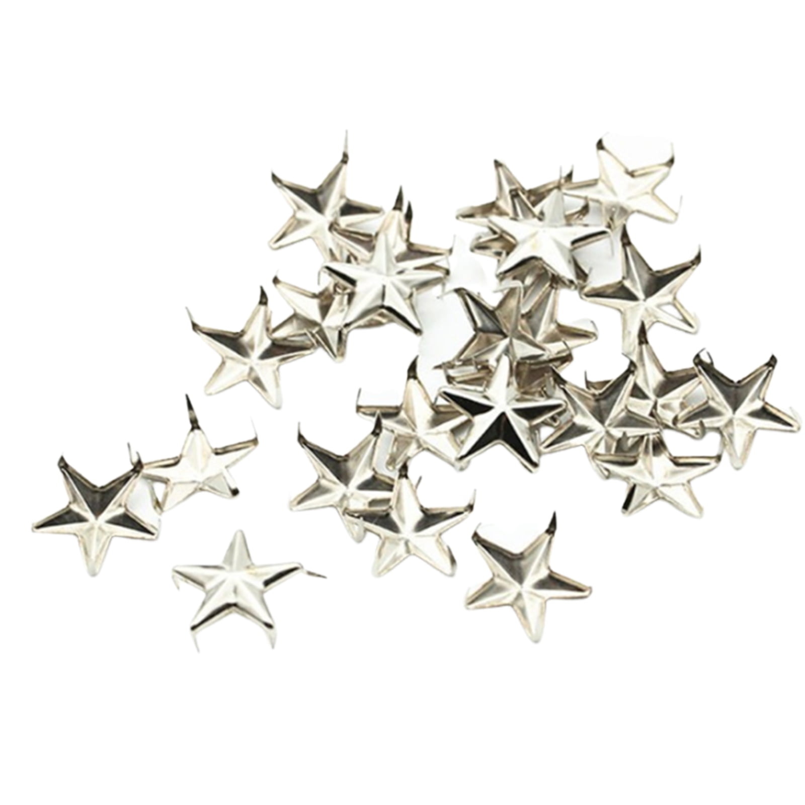 100 Pcs/Pack Star Rivets for Leathercraft Decorations Five-Pointed Star ...