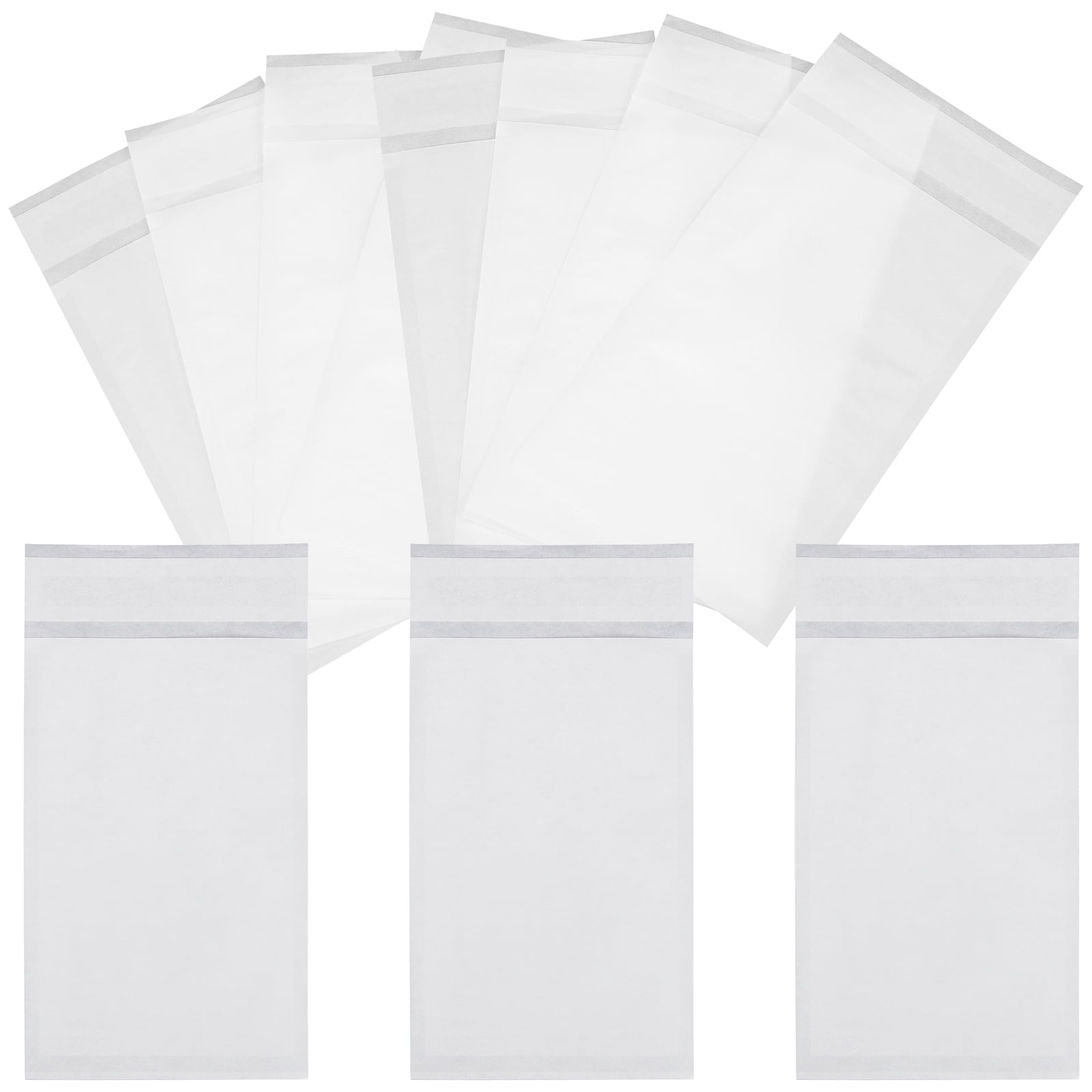 100 Pcs Packaging Paper Self Adhesive Wax Paper Bags Self Sealing Wax ...