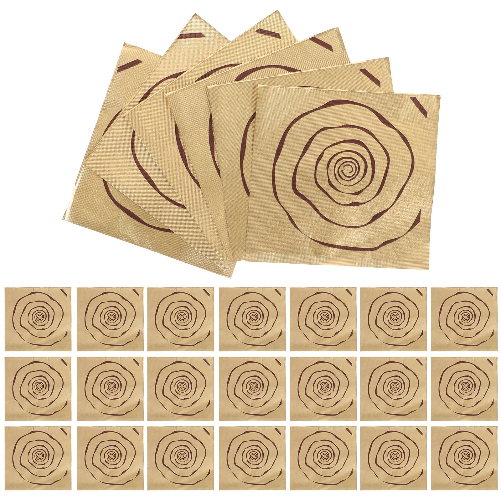 100 Pcs Packing Paper Chocolate Aluminum Foil Sheets Candy Wrappers For ...