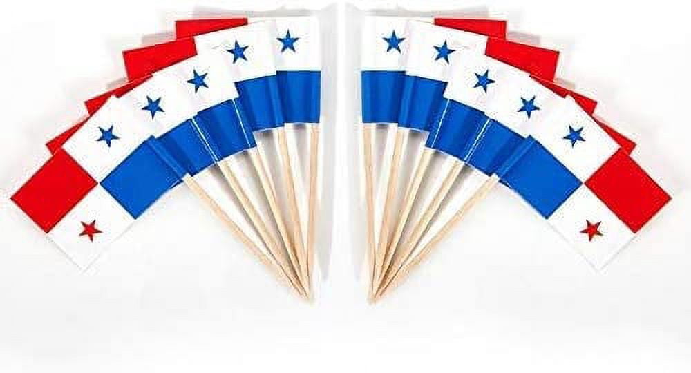 100 Pcs Panama Flag Panamanian Toothpick Flags, Small Mini Stick ...