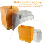 26-Pack Bakery Boxes 10" x 6" x 2", Bakery Boxes with Window, White ...