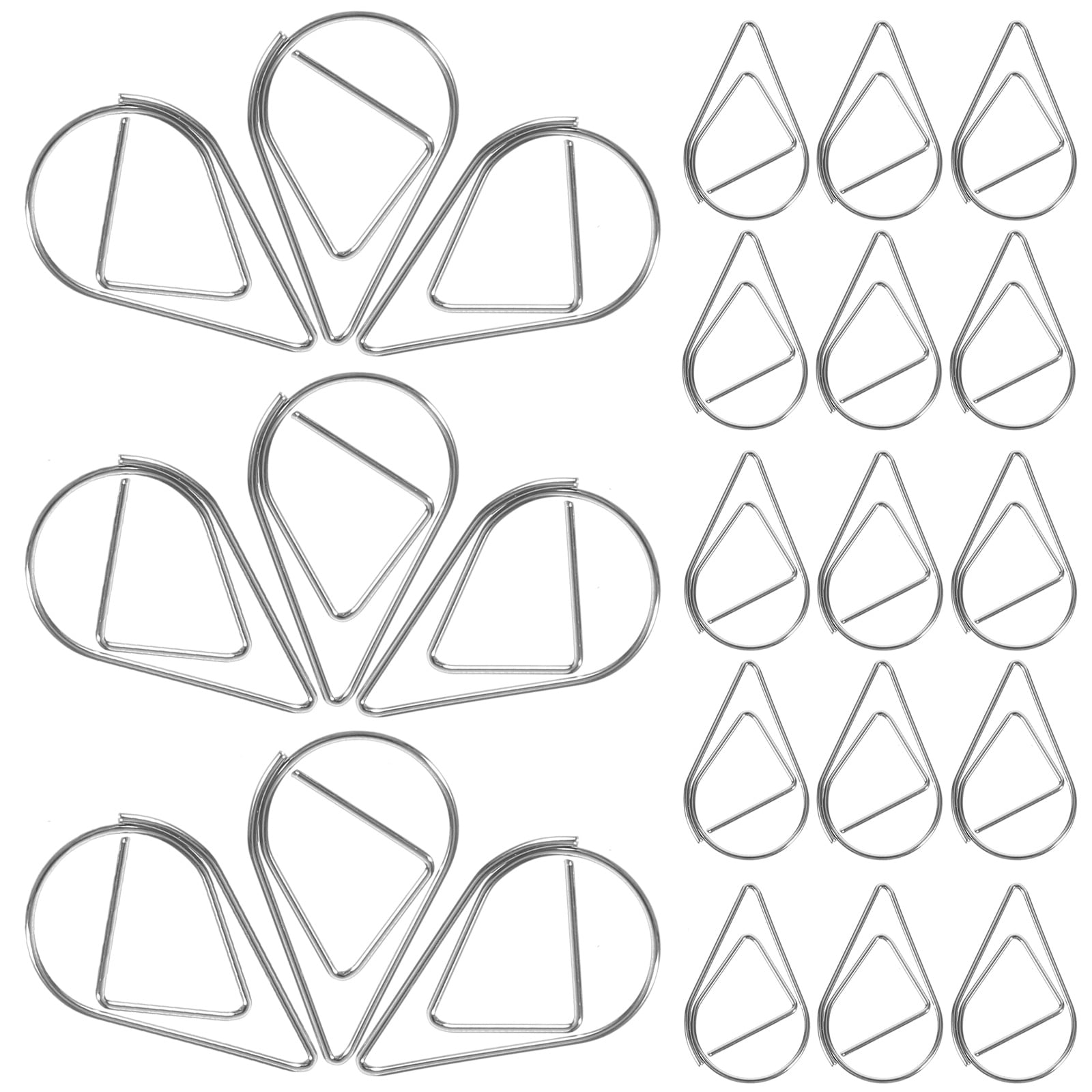 100 Pcs Paper Clip File Clips Document Fixing for Office Folders Hand ...