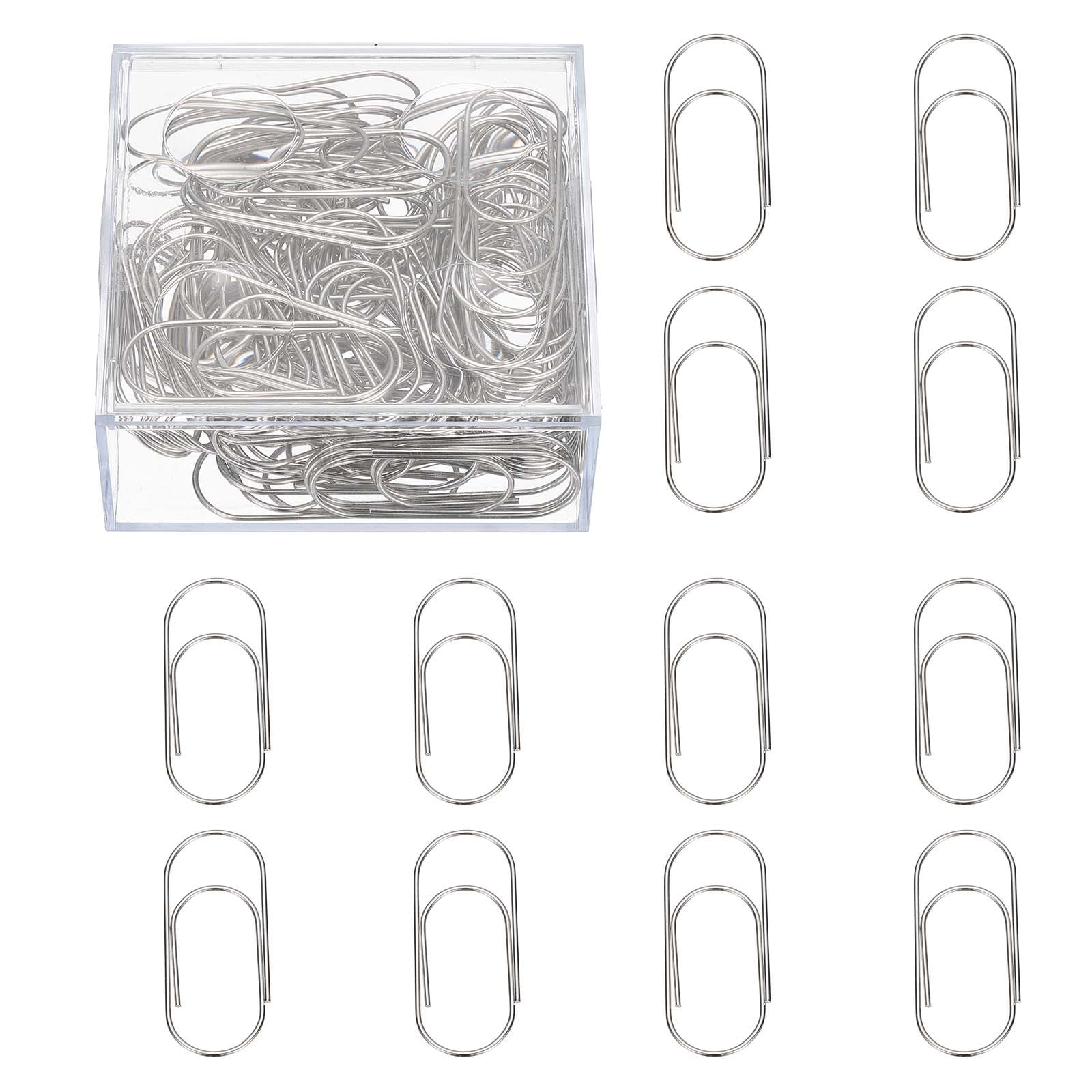 100 Pcs Paper Clip, Non-Skid Metal Paper Clamp Clips for Office ...