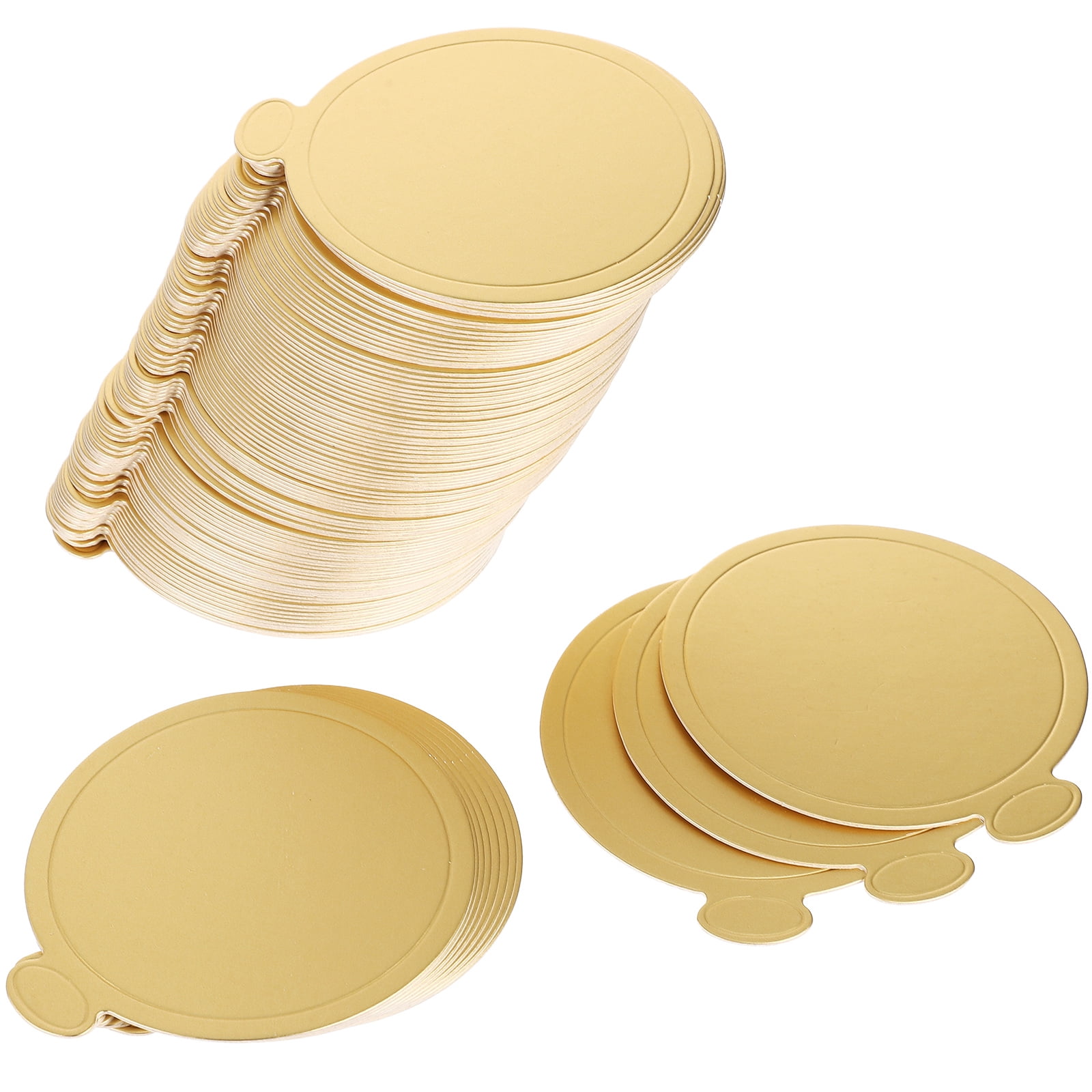 100 Pcs Paper Dessert Stand Bases for Desserts Cake Carrier Cardboard ...