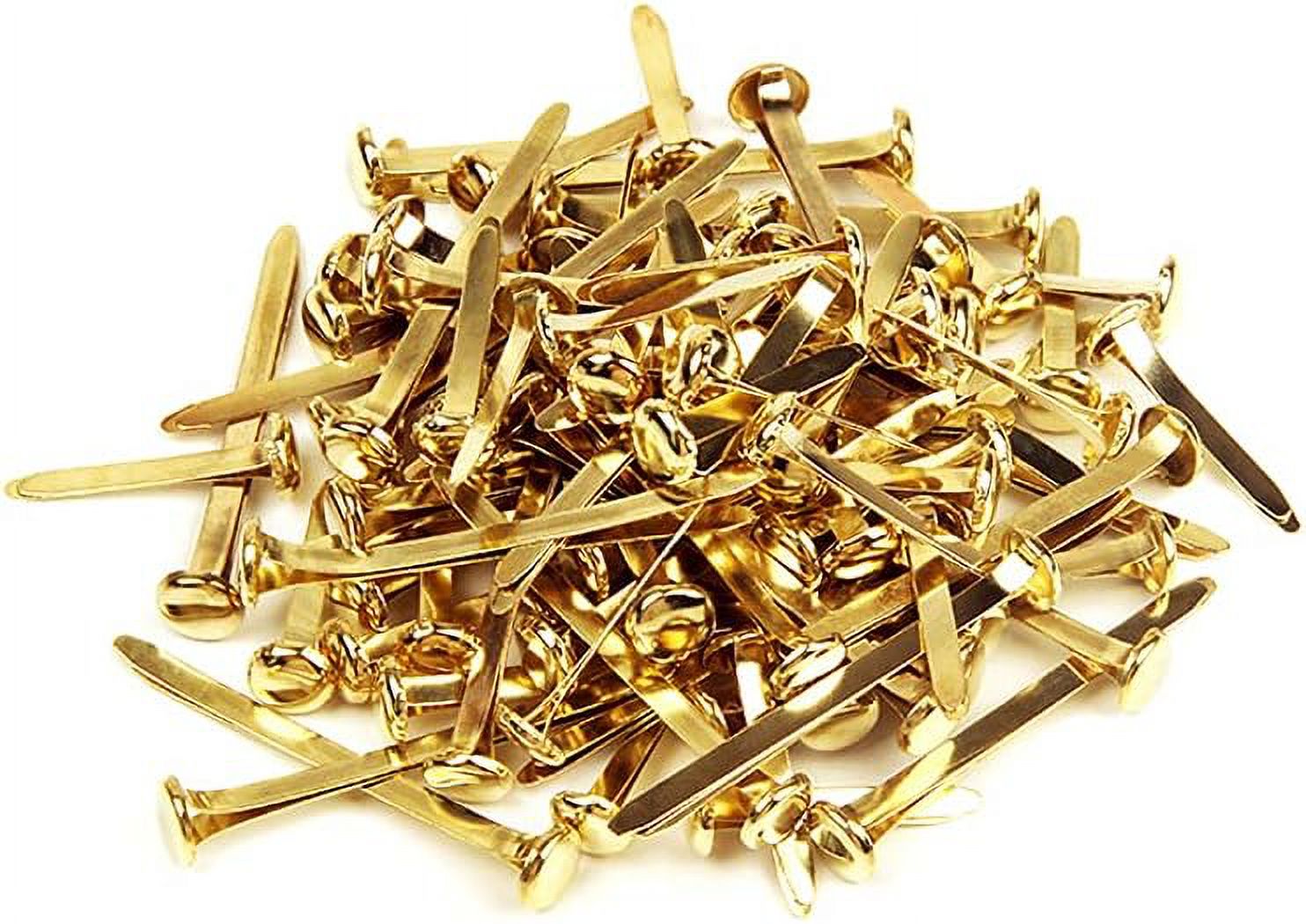 100 Pcs Paper Fasteners Mini Round Metal Split Pins for Paper Craft DIY ...