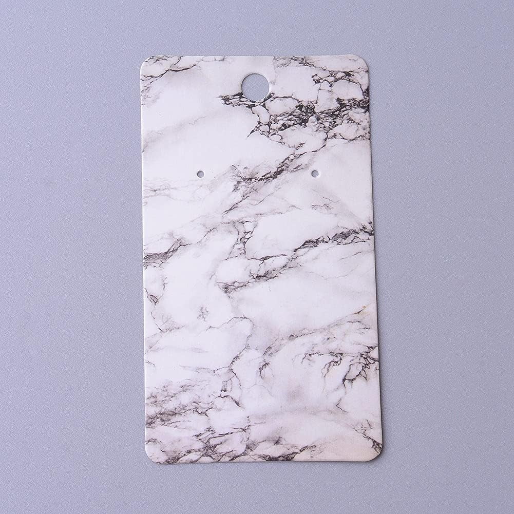 100 Pcs Paper Jewelry Display Cards Cardboard Earring Display Hanging ...