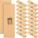 100 Pcs Paper Silverware Bags 8.7" x 3" Kraft Utensils Sleeves for ...