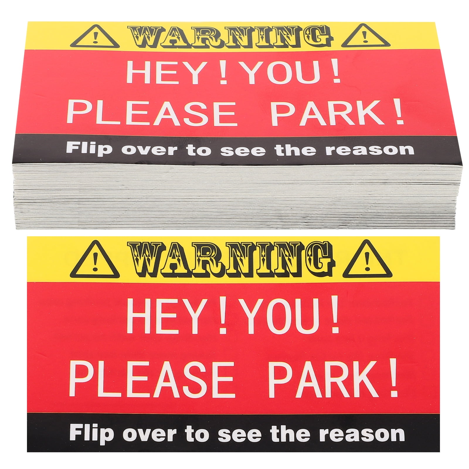100 Pcs Parking Violation Card Bad Cards Truck Signs Stickers for ...