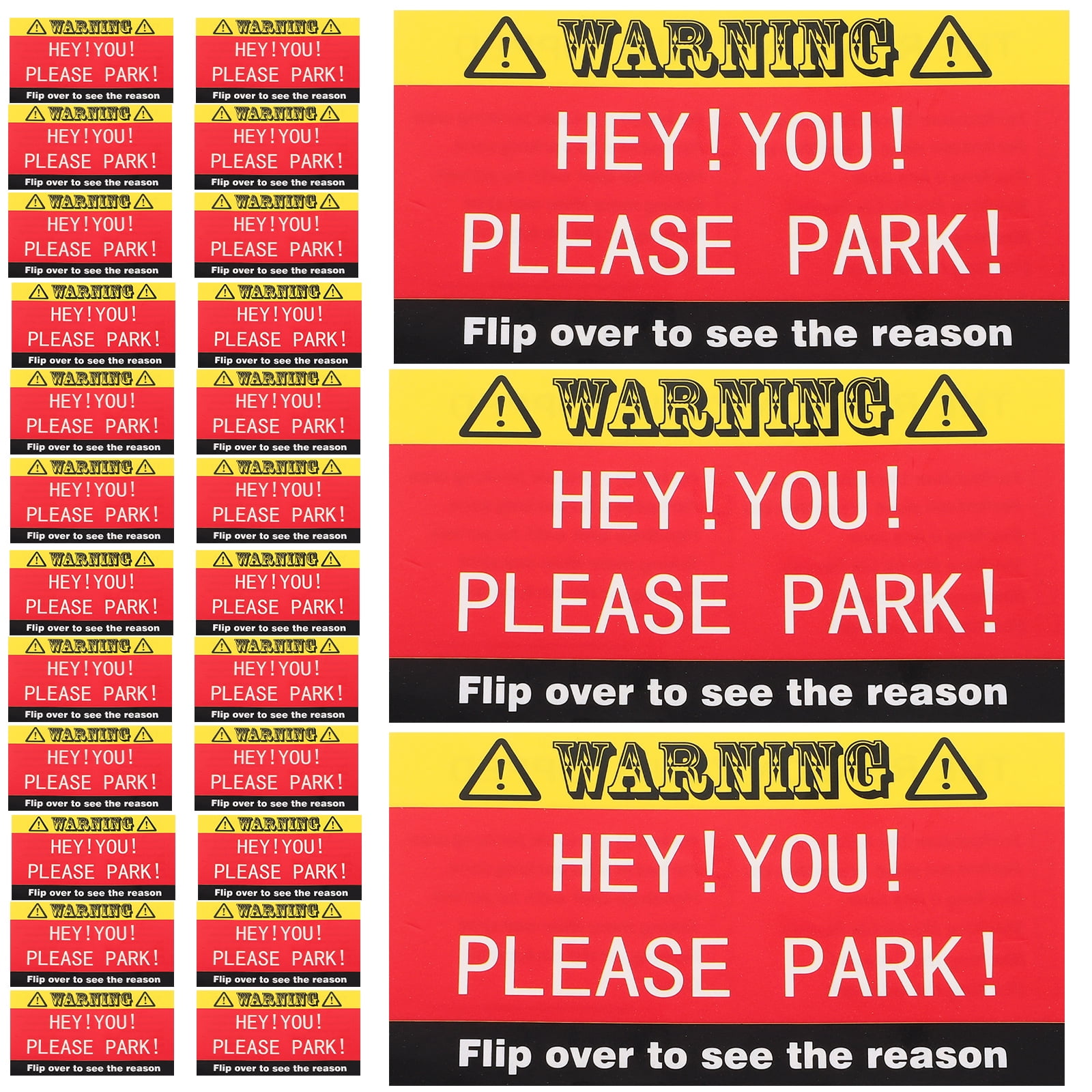 100 Pcs Parking Violation Card Humorous Notes Tickets Bad Cards Mini ...