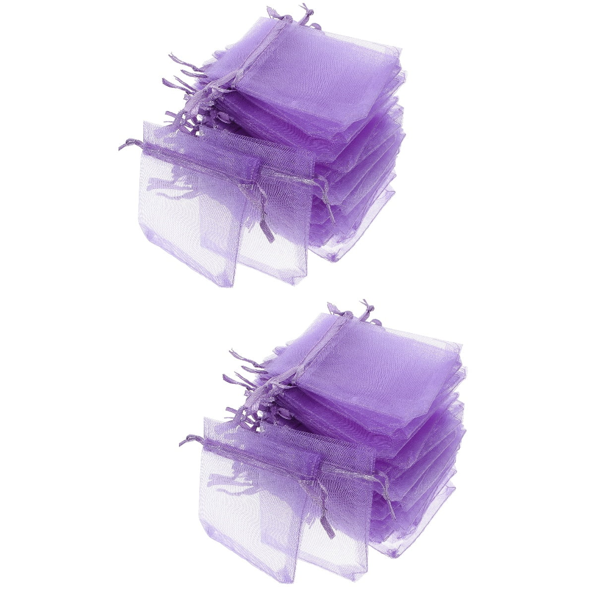 100 Pcs Organza Party Favor Bags Small Clear Candy Bags Gauze Packing ...