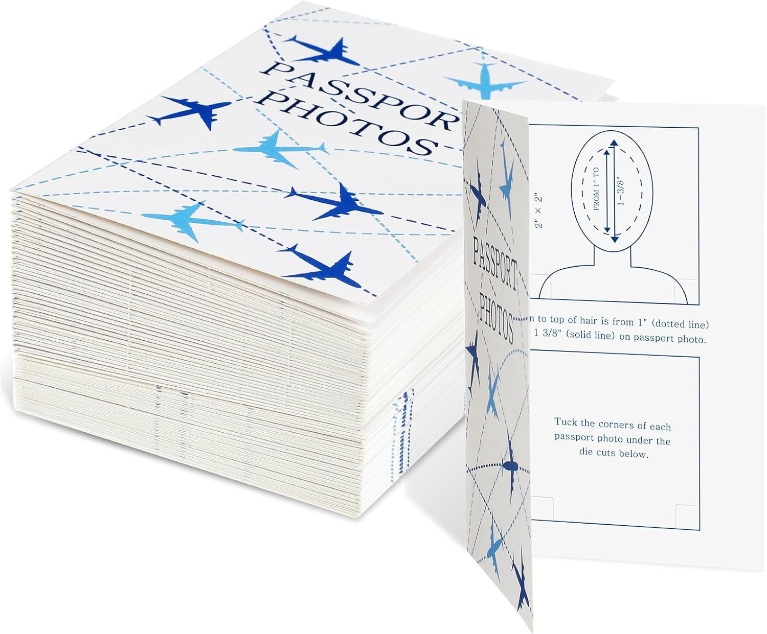 100 Pcs Passport Photo Holder Folders Passport Photo Folders with ...