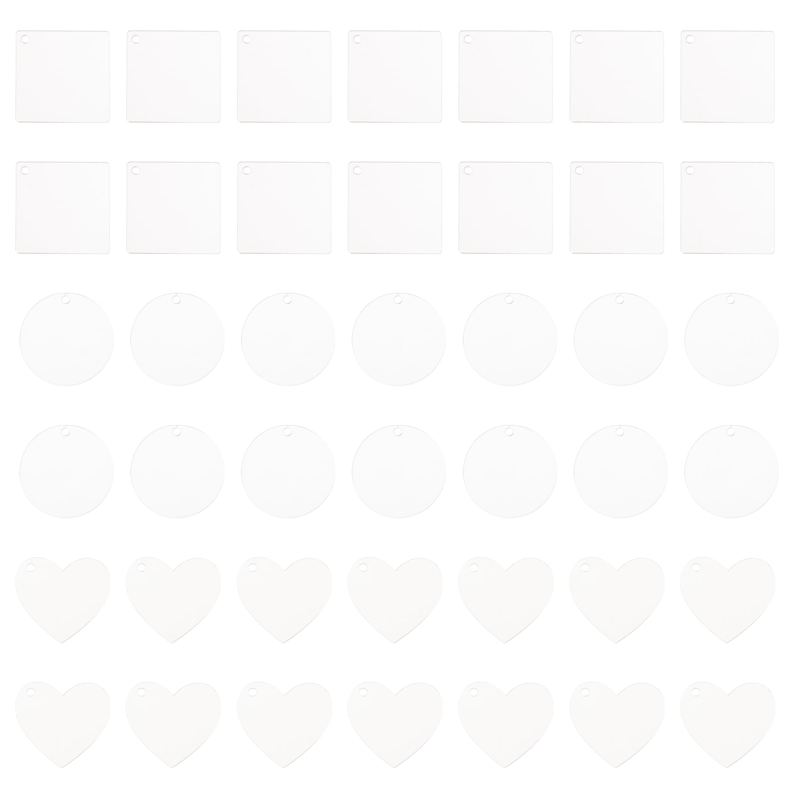 100 Pcs Photo Key Ring ID Labels Chain Making Kit Transparent - Walmart.com