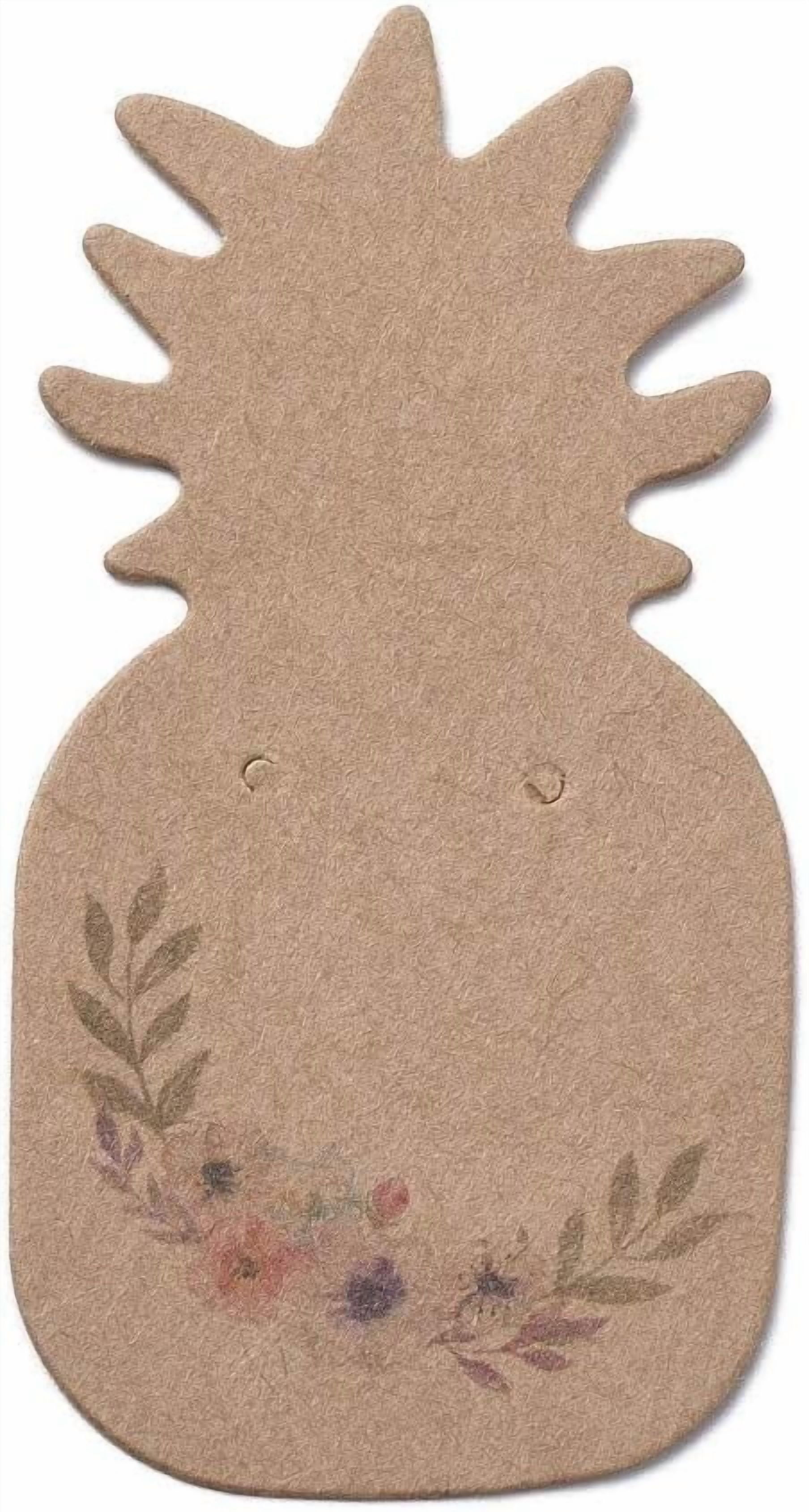 100 Pcs Pineapples Earring Display Cards Cardboard Earring Display ...