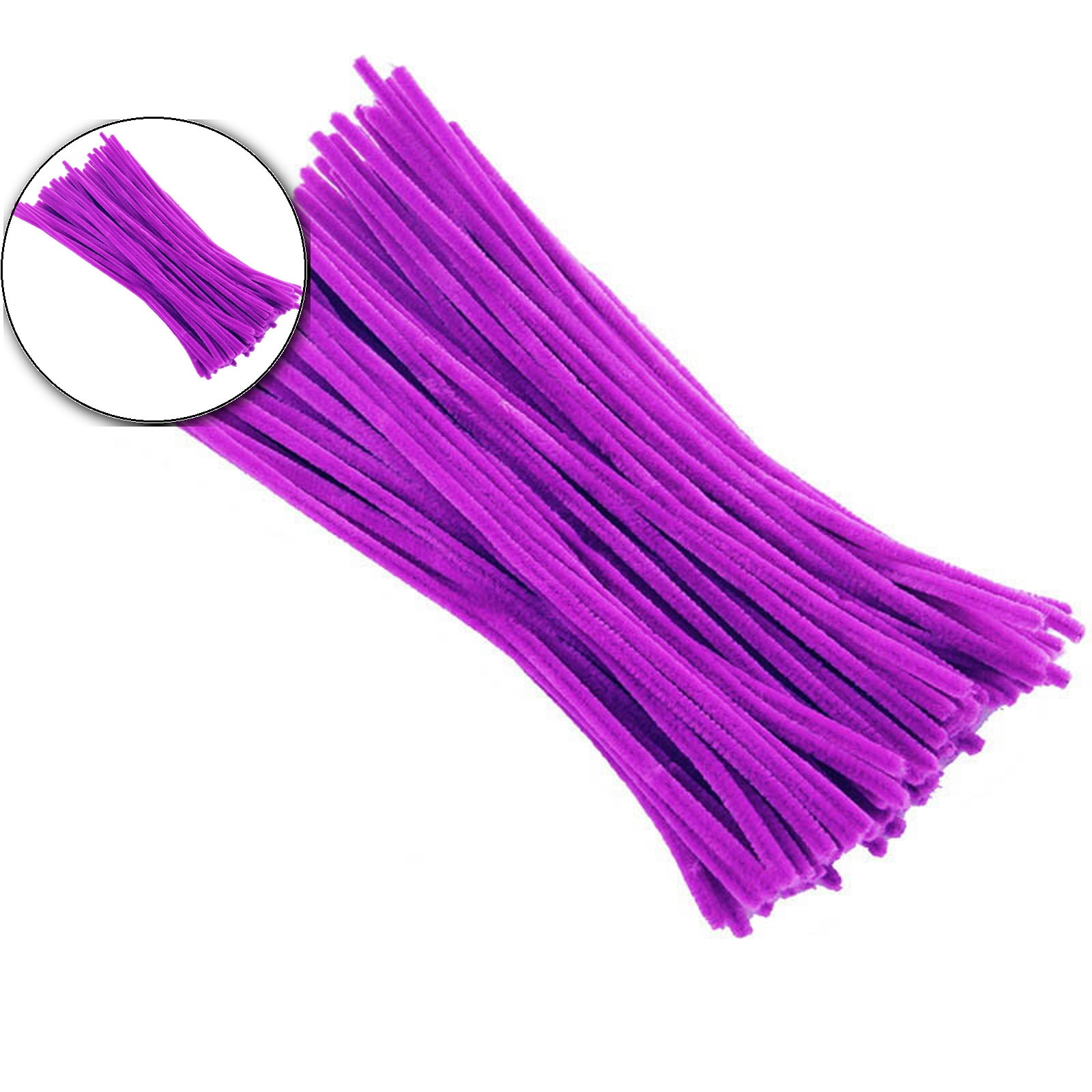 100 Pcs Pipe Cleaner Stems, DIY Floral Craft Supplies, Assorted Art ...