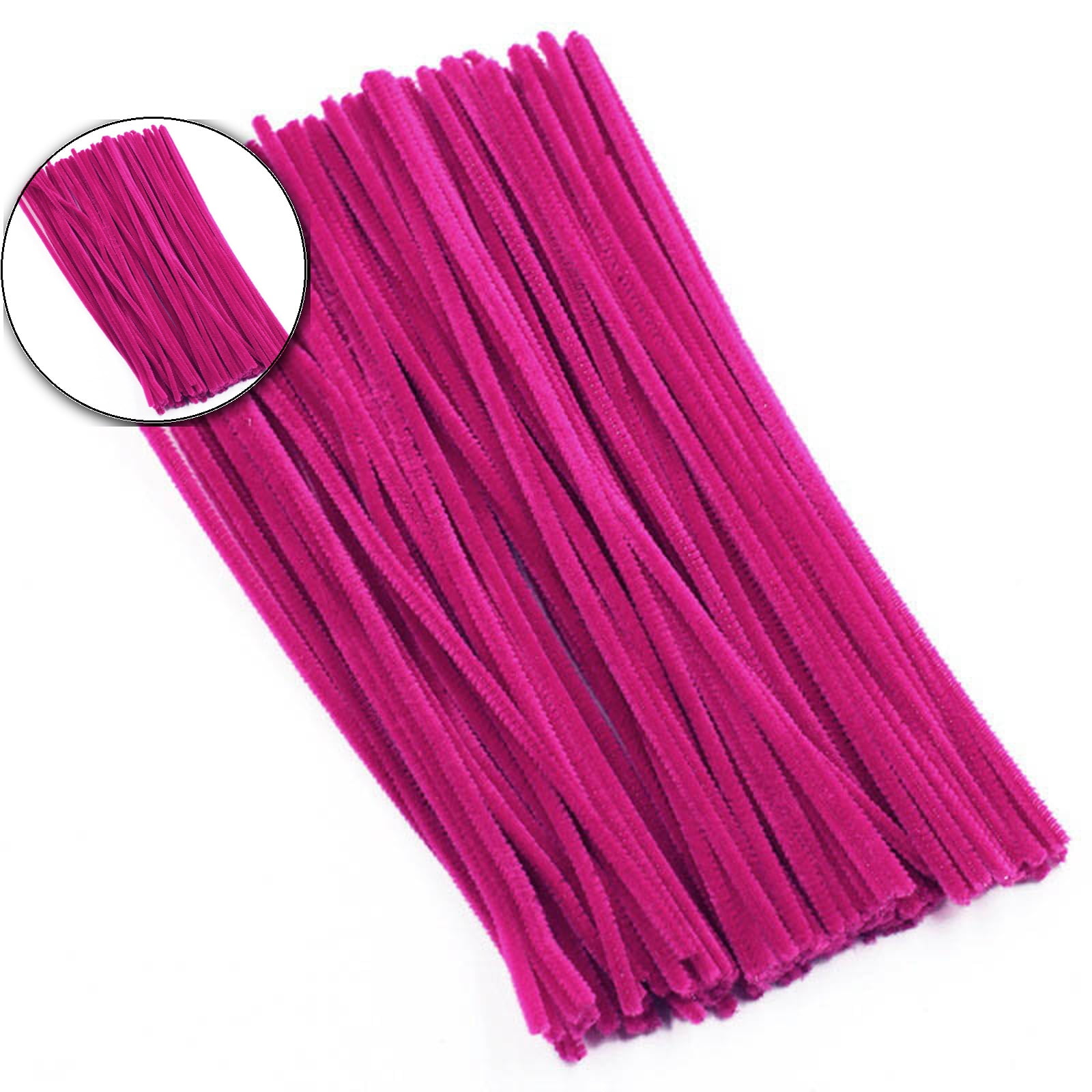 100 Pcs Pipe Cleaner Stems, DIY Floral Craft Supplies, Assorted Art ...